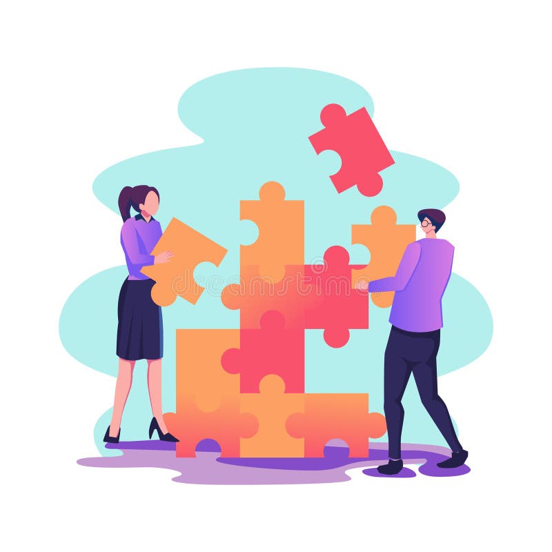 Business Concept Team Metaphor People Connecting Puzzle Elements Stock ... Business Concept Team Metaphor People Connecting Puzzle Elements Stock ...