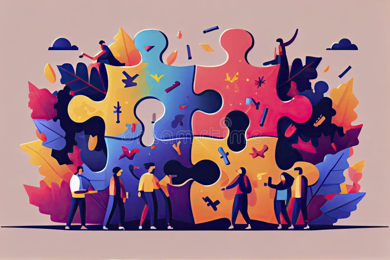 Business Concept. Team Metaphor Stock Illustration - Illustration of ...