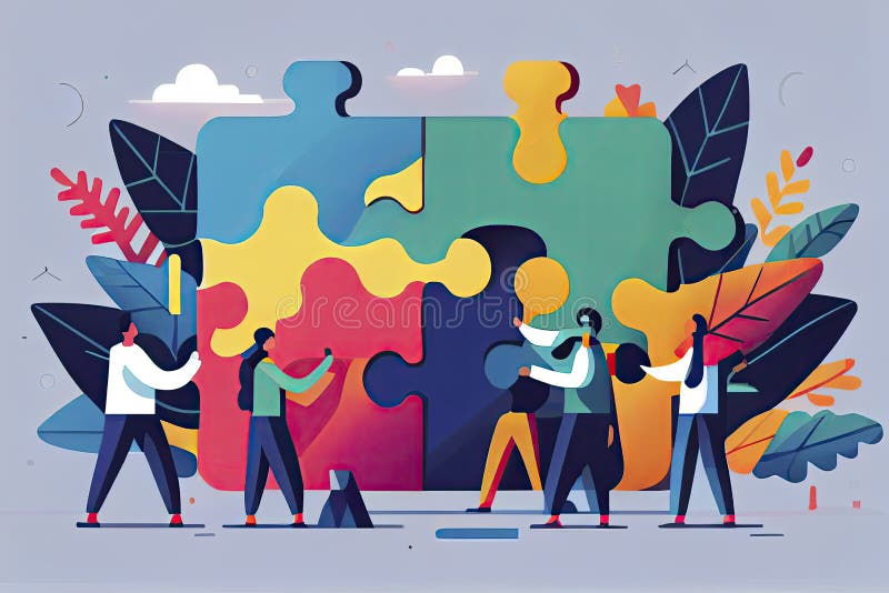 Business Concept. Team Metaphor Stock Illustration - Illustration of ...