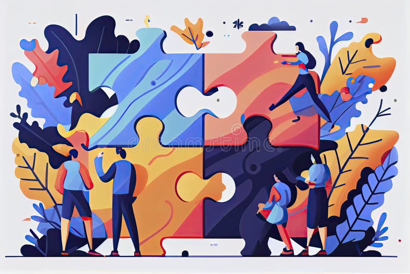 Business Concept. Team Metaphor Stock Illustration - Illustration of ...