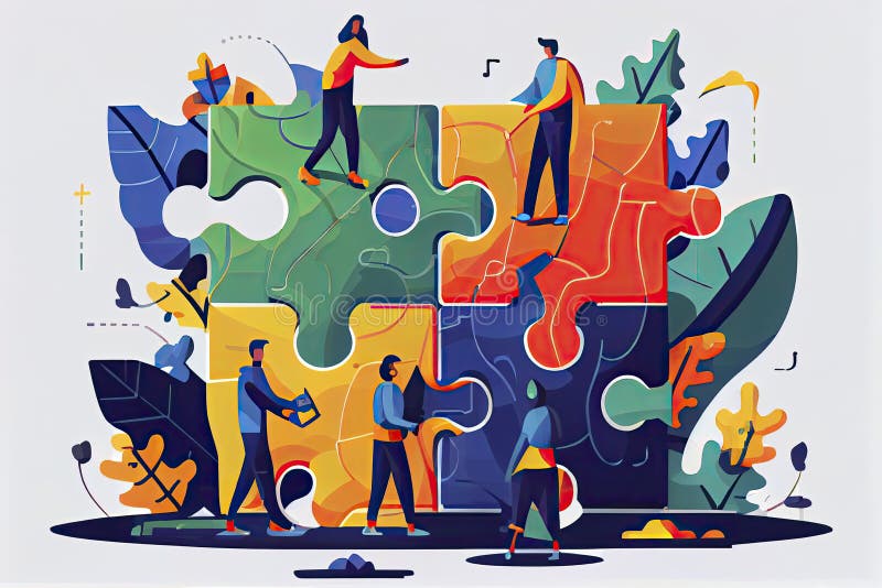 Business Concept. Team Metaphor Stock Illustration - Illustration of ...