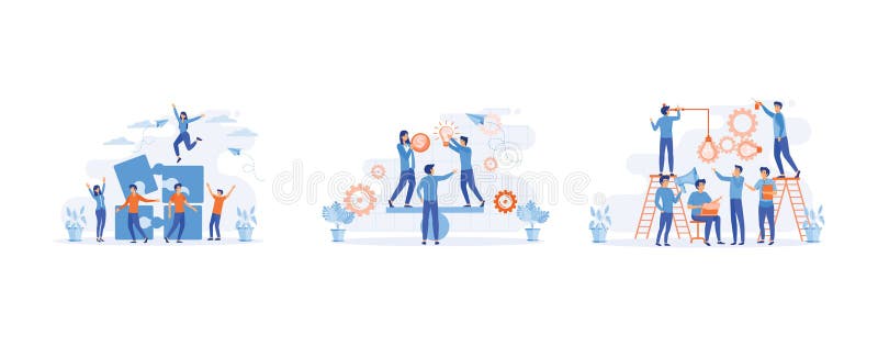 Business Concept, Teamwork, Cooperation, Partnership. Good Balance ...