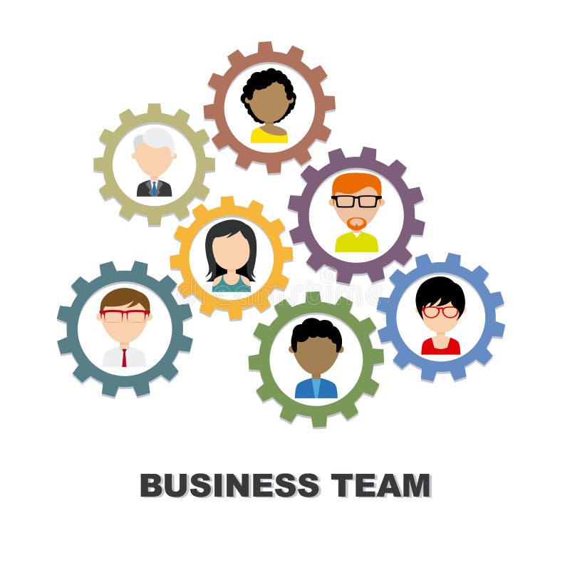 Business Concept of Teamwork Stock Vector - Illustration of ...