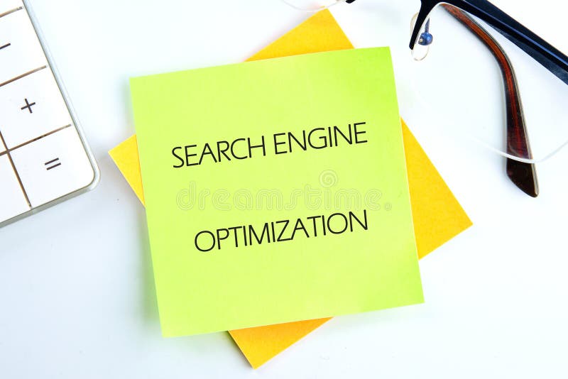 Business Concept. Text SEARCH ENGINE OPTIMIZATION Close-up, Top View on ...