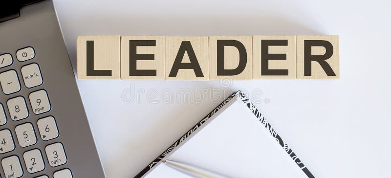 LEADER Text on a Keyboard with Chart and Pencil Stock Photo - Image of ...