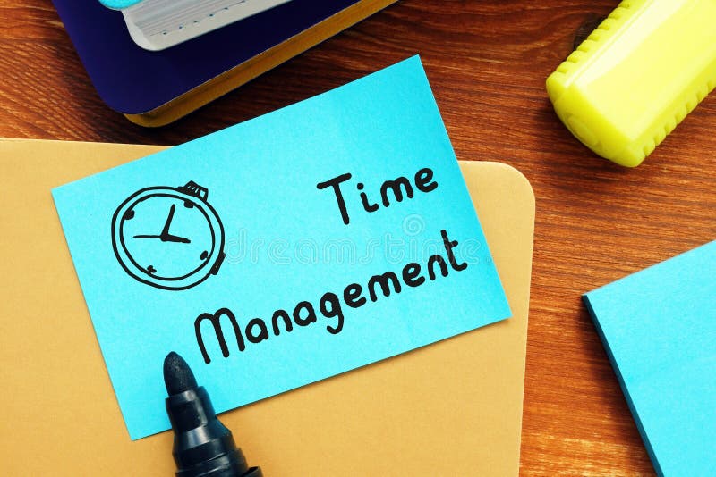 Business Concept about Time Management with Phrase on the Piece of ...