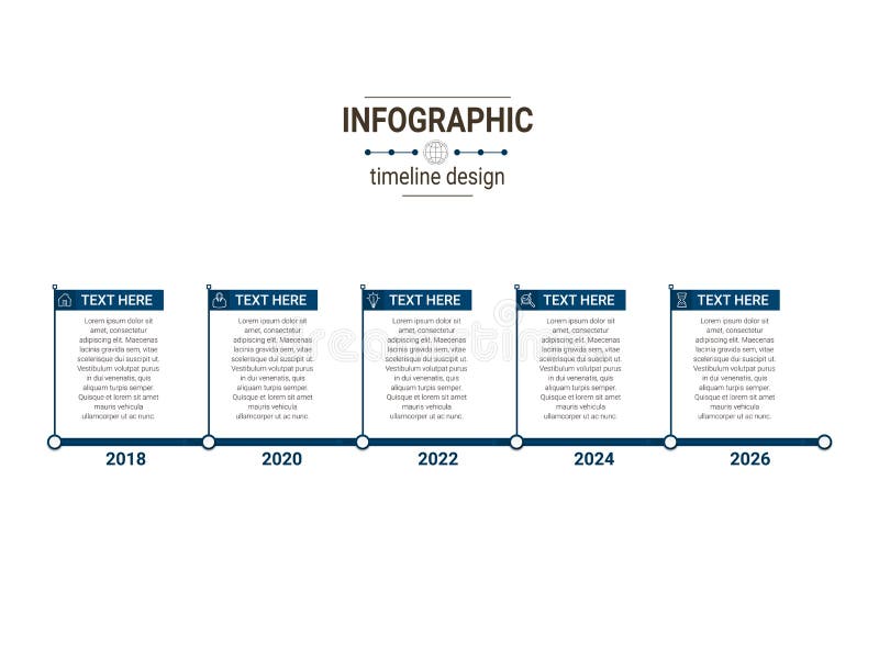 Business Concept Timeline. Infograph Template. Can Be Used for Process ...