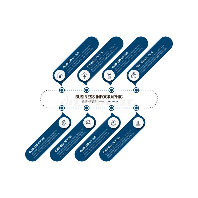 Business Concept Timeline. Infograph Template. Can Be Used for Process ...