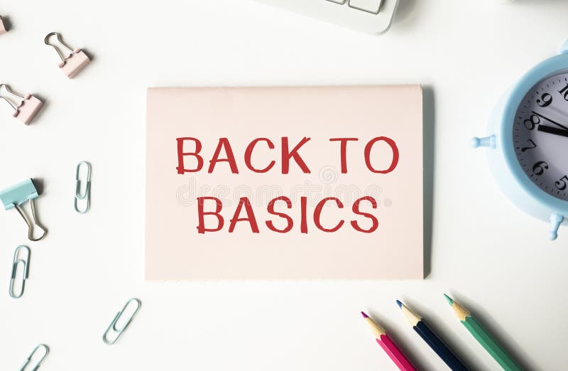 Top View Notebook Writing BACK TO BASIC Stock Photo - Image of notebook ...