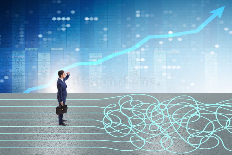 The Business Concept of Uncertainty and Confusion Stock Image - Image ...