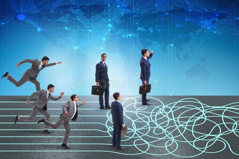 The Business Concept of Uncertainty and Confusion Stock Image - Image ...