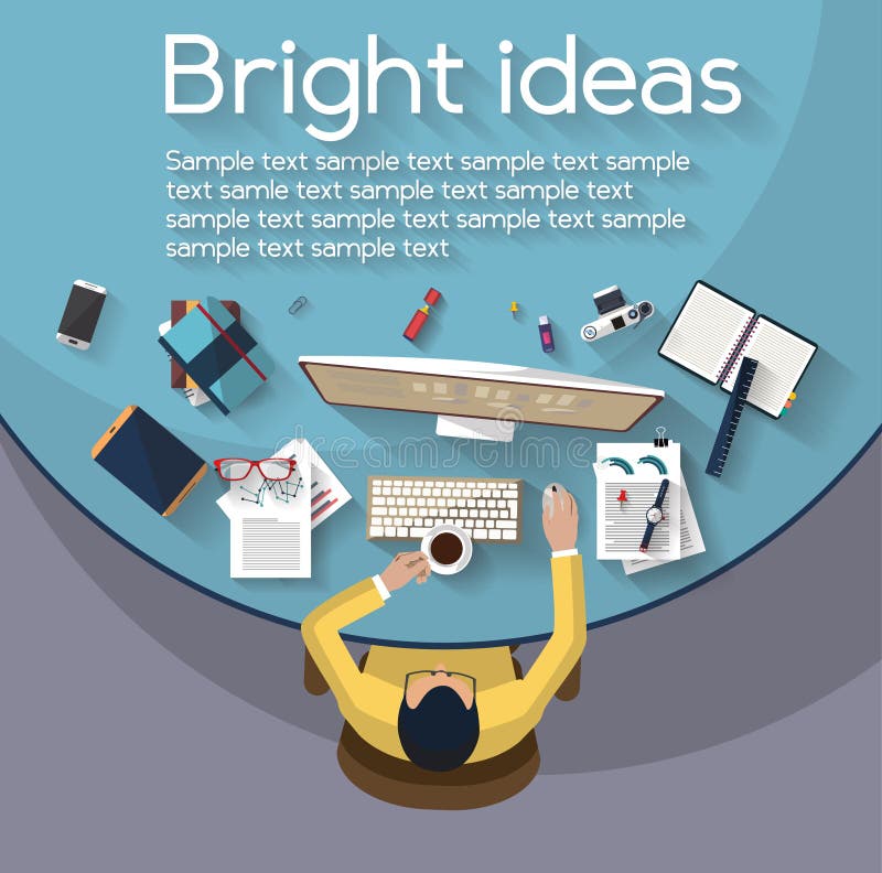 Business Concept - Work Concept - Flat Design Stock Vector ...