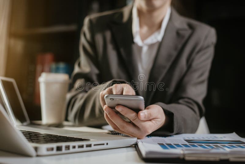 Business Concepts, Business People Working in the Work Area with ...