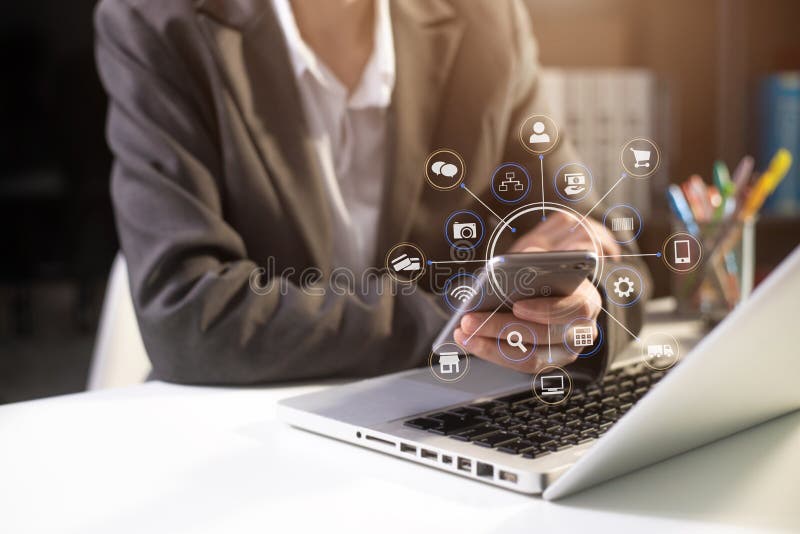 Business Concepts, Business People Working in the Work Area with ...