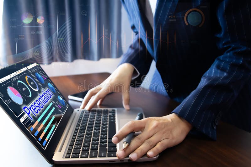 Business Concepts for Presenting Projects and Programs Stock Photo ...