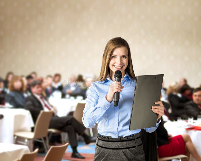 Lecture at Convention stock image. Image of listen, attention - 2512867