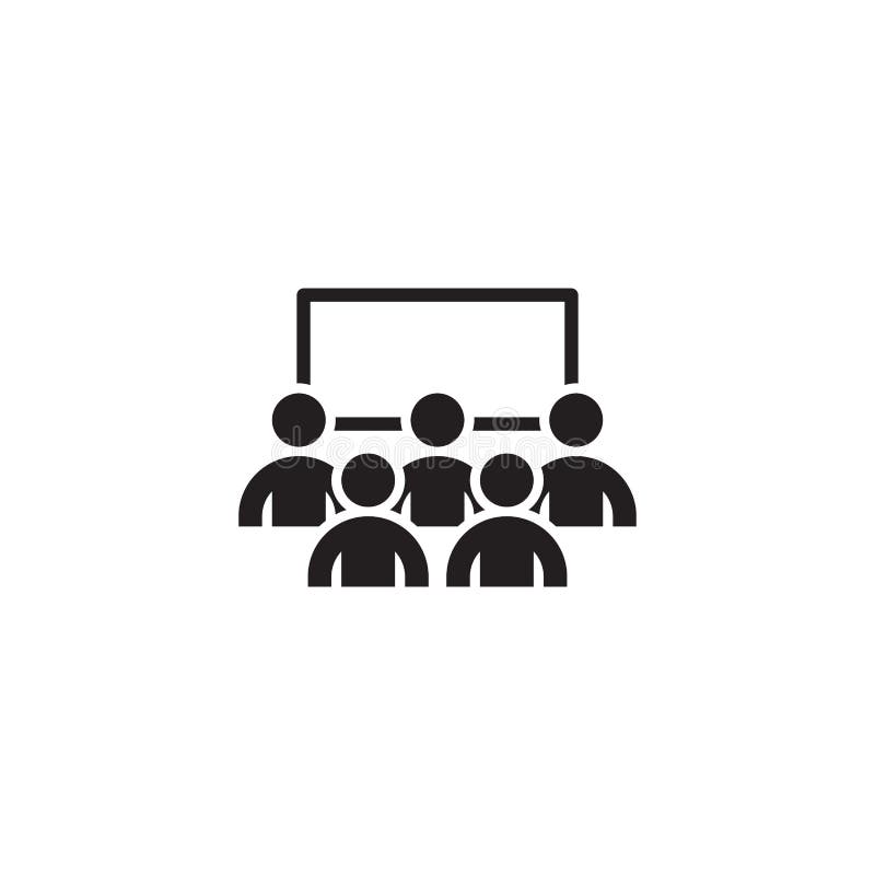 Business Conference Icon. Flat Design Stock Illustration - Illustration ...