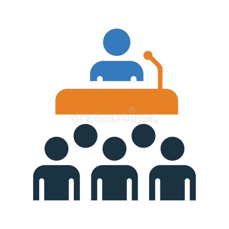 Business Conference icon stock illustration. Illustration of event ...