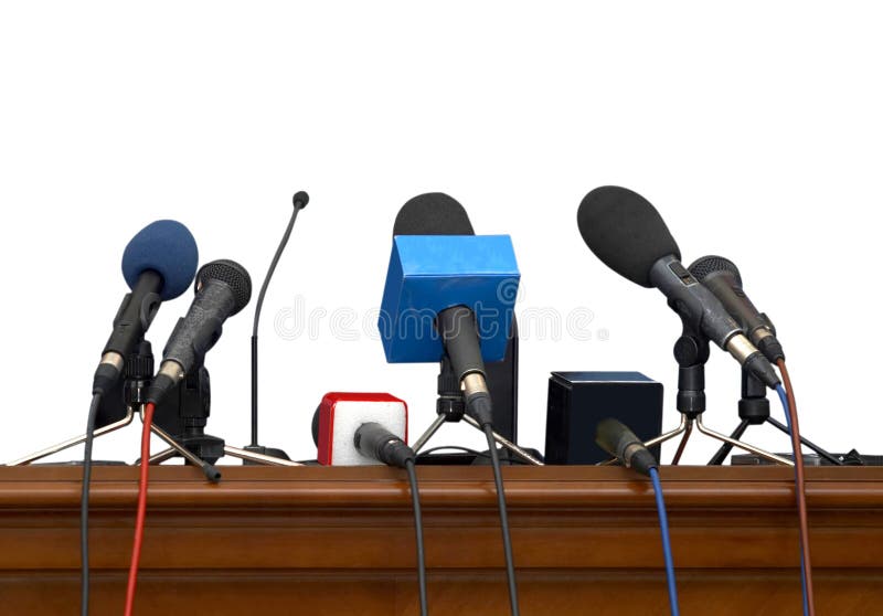 Press and Media Conference stock image. Image of discussion - 42878559