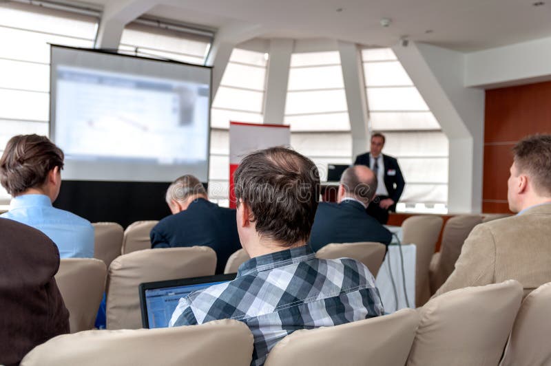 Speaker at Business Conference and Presentation. Editorial Stock Image ...