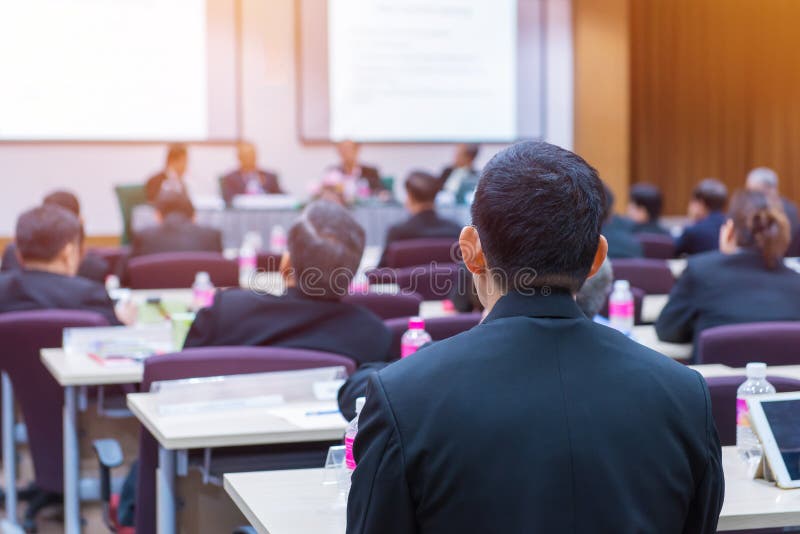 Business Conference and Presentation in the Conference Hall Editorial ...