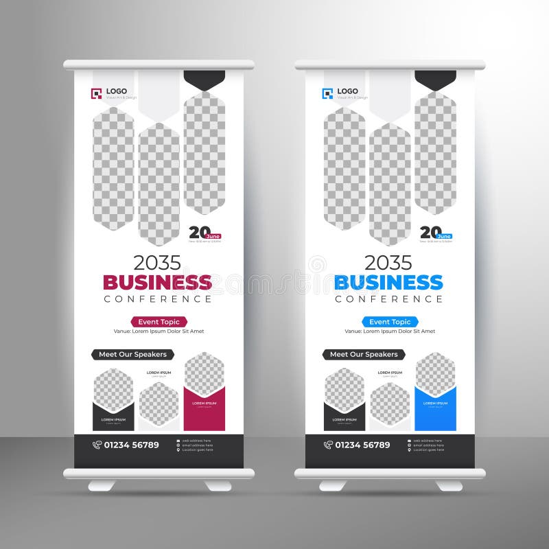 Business Conference Rollup Banner Design Template, Conference Rollup ...