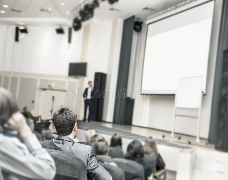 Students of Business Courses Sitting in the Conference Room for a ...