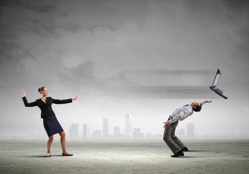 Business conflict stock image. Image of female, girl - 50503305