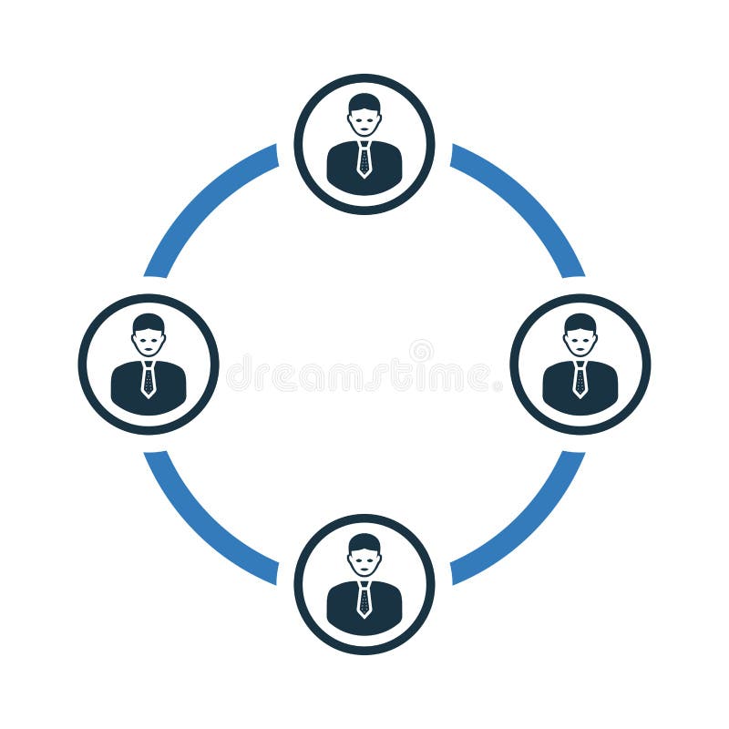 Business Connection Icon / Vector Graphics Stock Vector - Illustration ...