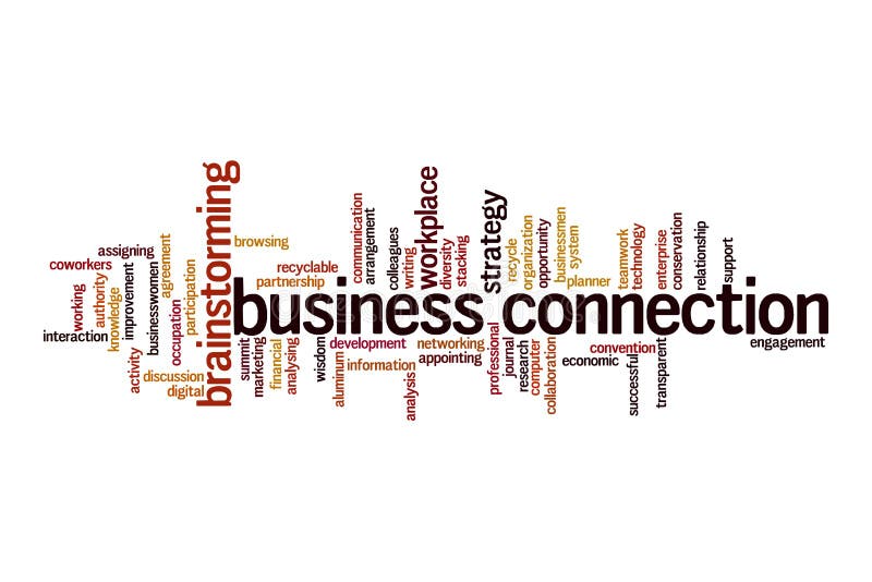 Business Partnership Word Cloud Concept on Grey Background Stock Photo ...