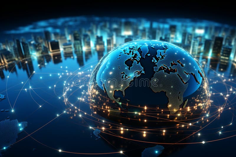 Business Connectivity Global Network Connection Concept with ...