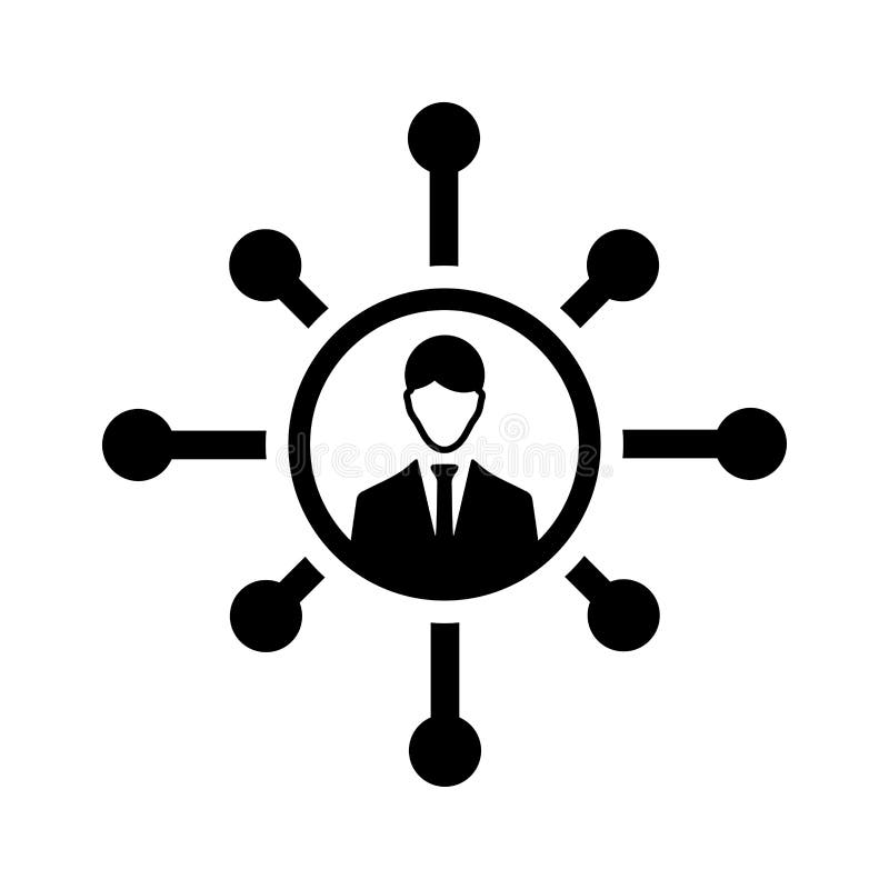 Business, Connectivity Icon. Black Vector Graphics Stock Vector ...
