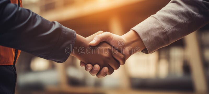 Business Construction Agreement Business Hand Shakes, Ai Stock ...