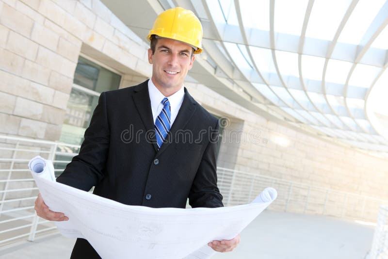 Business Construction Man stock image. Image of plans - 10008627