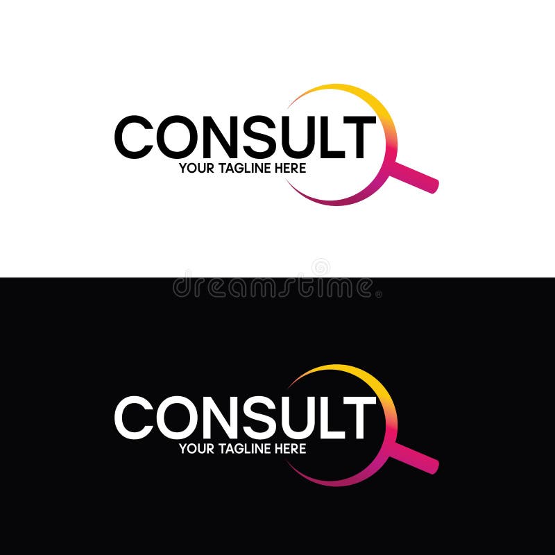 Business Consult Logo Design Template Stock Vector - Illustration of ...