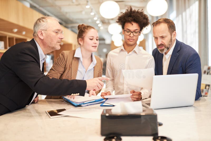 Business Consultant and Startup Team Planning a Project Stock Image ...
