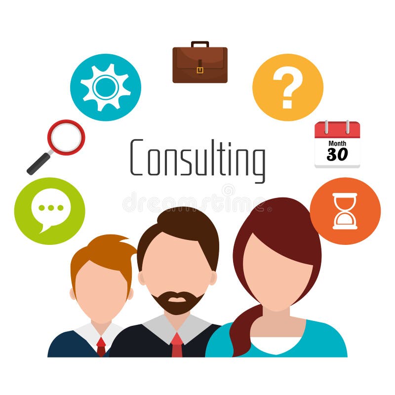 Business Consulting Design. Stock Vector - Illustration of sharing ...