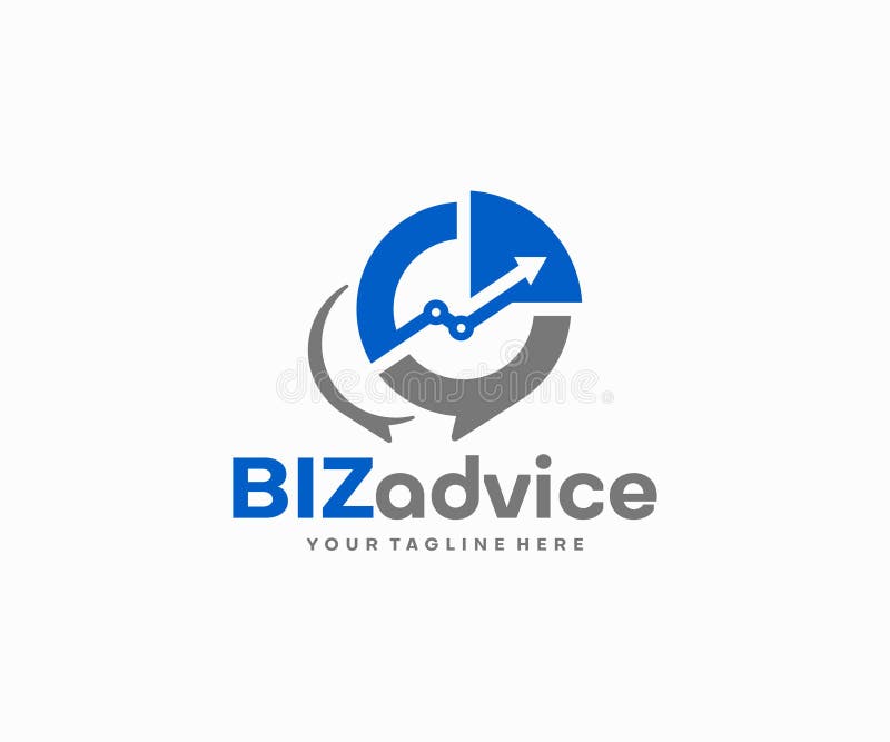 Business Consulting and Financial Analysis Logo Design. Graph Chart ...