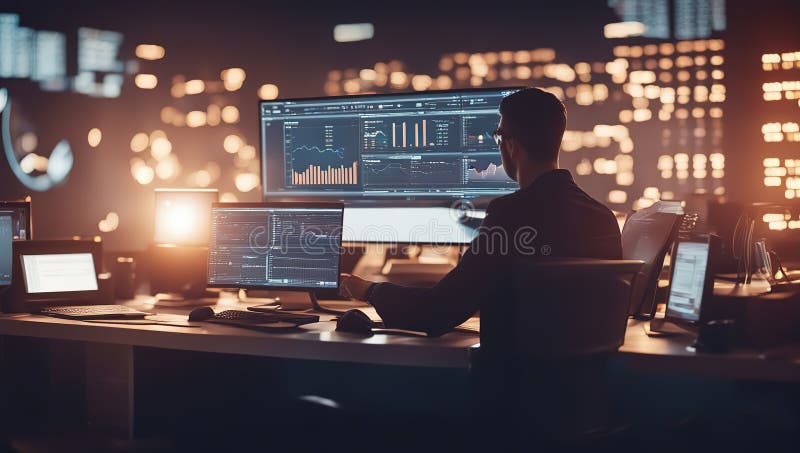 Business Consumes Technology Stock Illustration - Illustration of ...