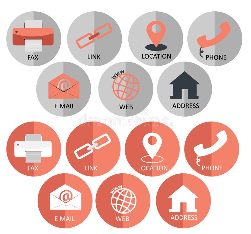 Business Contact Icon Vector Stock Vector - Illustration of design ...