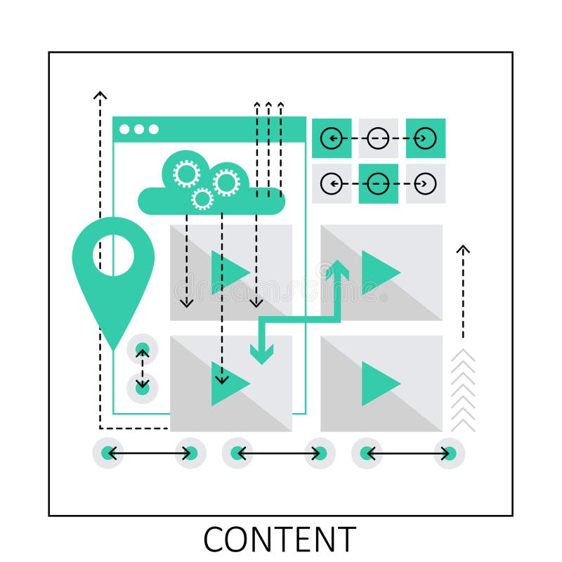 Business content creation stock vector. Illustration of media - 270681032