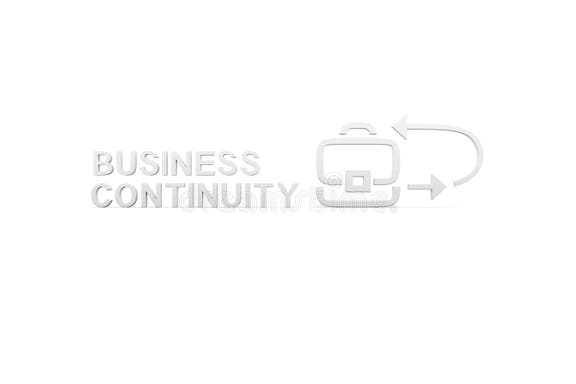 BUSINESS CONTINUITY Concept White Background 3d Stock Illustration ...