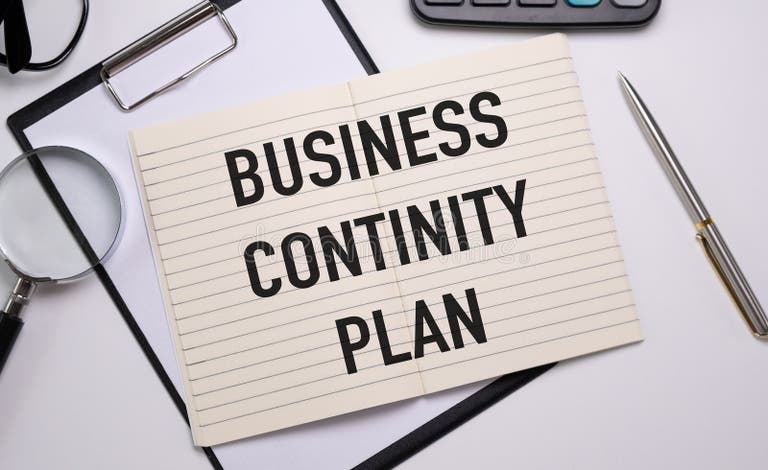 Business Continuity Plan. the Text Label in the Folder Office of the ...