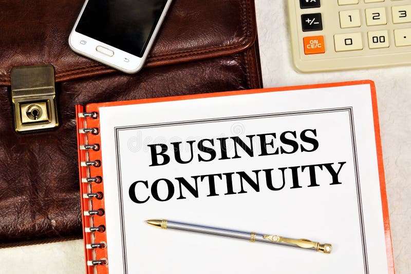 Business Continuity. Text Label in the Planning Folder Stock Image ...