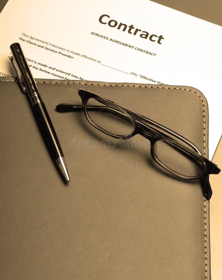 Business Contract stock photo. Image of folder, work - 25513838