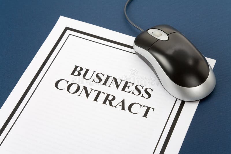 Business Contract stock image. Image of contract, online - 9839609