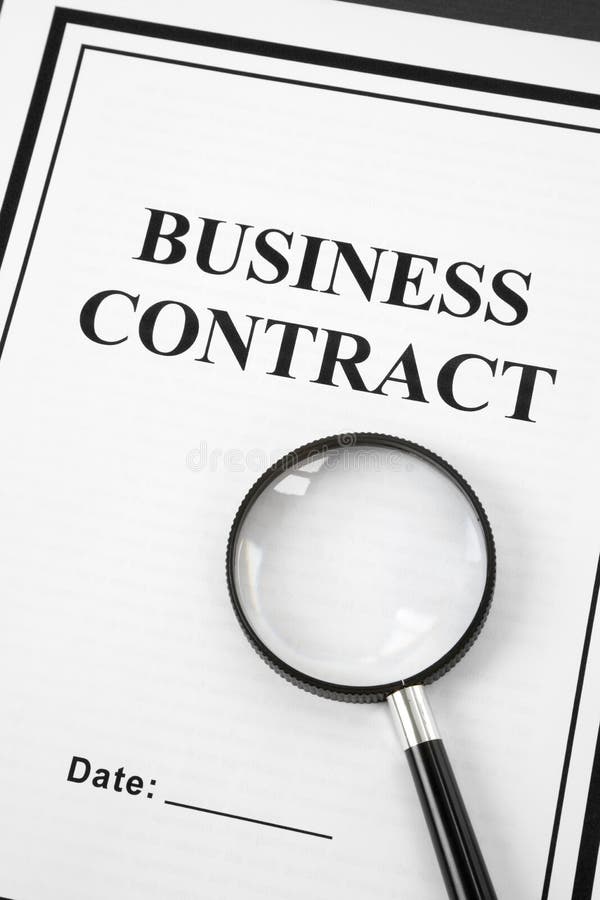 Business Contract stock photo. Image of analyzing, file - 9915272