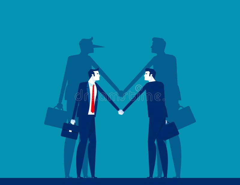 Business Contract. Fraud Agreement Concept Stock Vector - Illustration ...