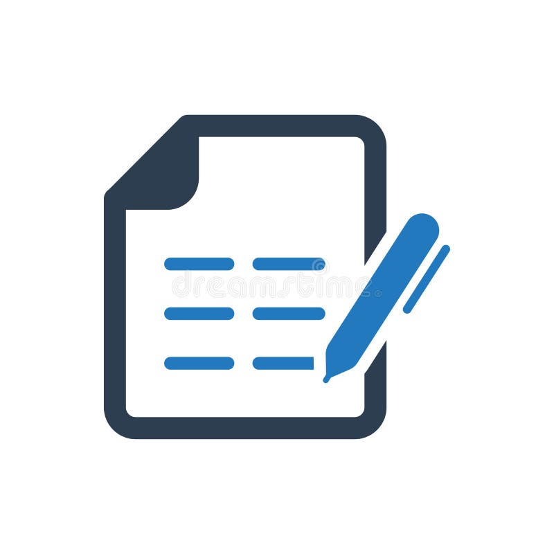 Business contract icon stock vector. Illustration of treaty - 128917020