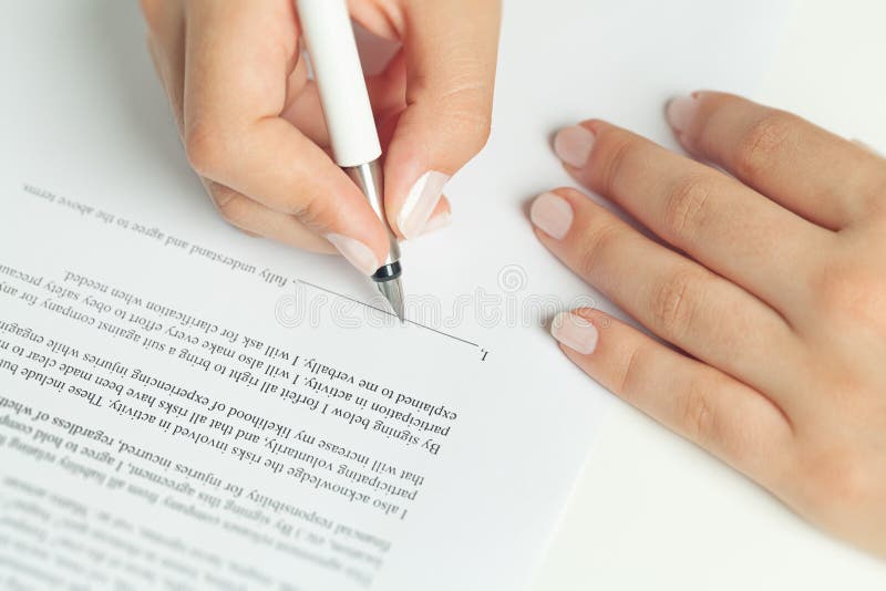 Signing contract stock image. Image of official, paper - 2053763